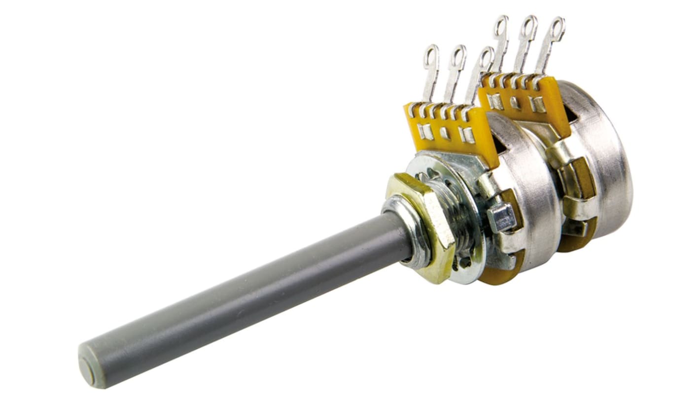 TE Connectivity 10kΩ Rotary Potentiometer 2-Gang Panel Mount ...