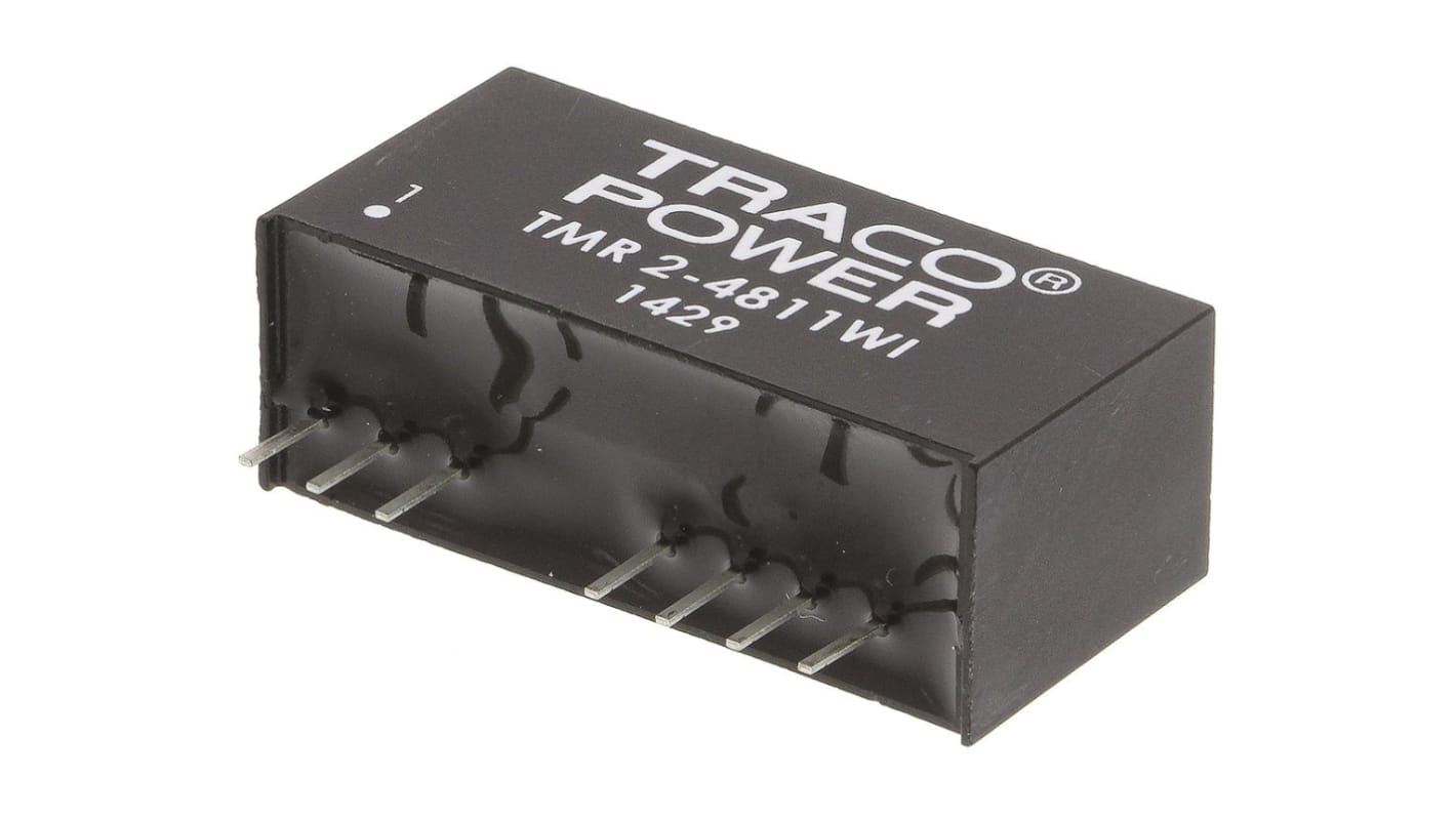TRACOPOWER DC-DCコンバータ Vout：5V dc 18 → 75 V dc, 2W, TMR 2-4811WI | RS