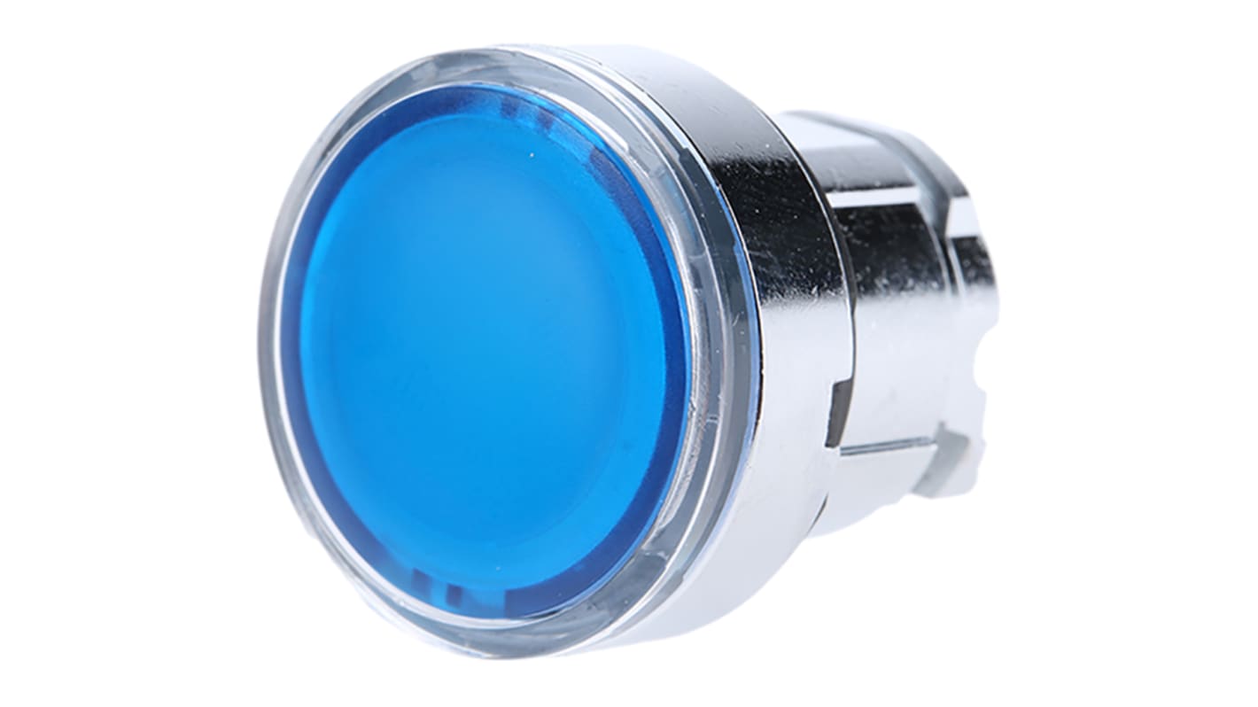 ZB4BA68 | Schneider Electric Harmony XB4 Series Blue Spring Return Push ...