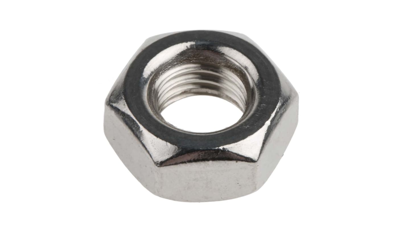 RS PRO, Plain Stainless Steel Hex Nut, DIN 934, M10 | RS