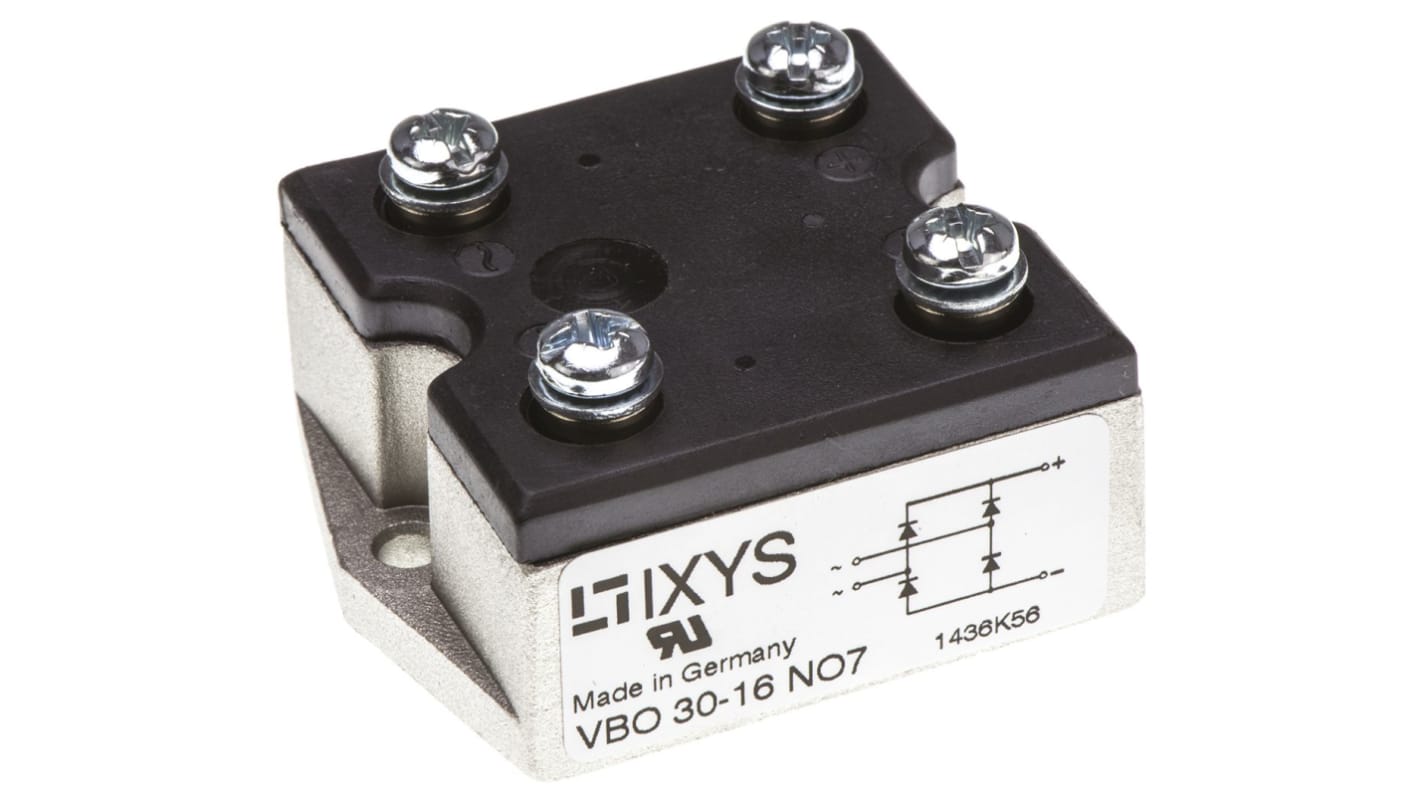 VBO30-16NO7 | IXYS Bridge Rectifier Module, 35A, 1600V, 4-Pin | RS