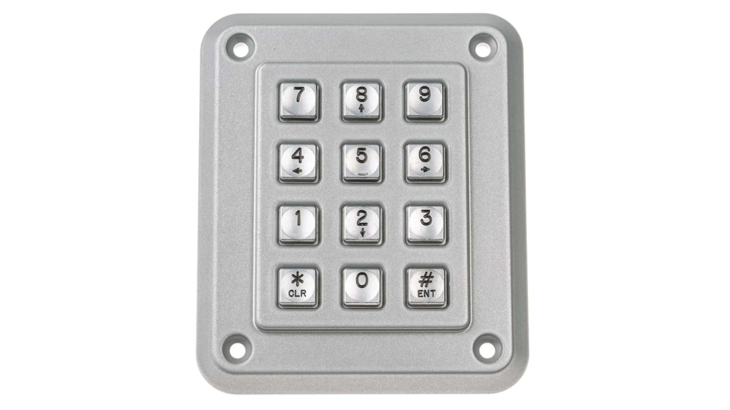 1K120102 | Storm IP65 12 Key Die Cast Zinc Keypad | RS