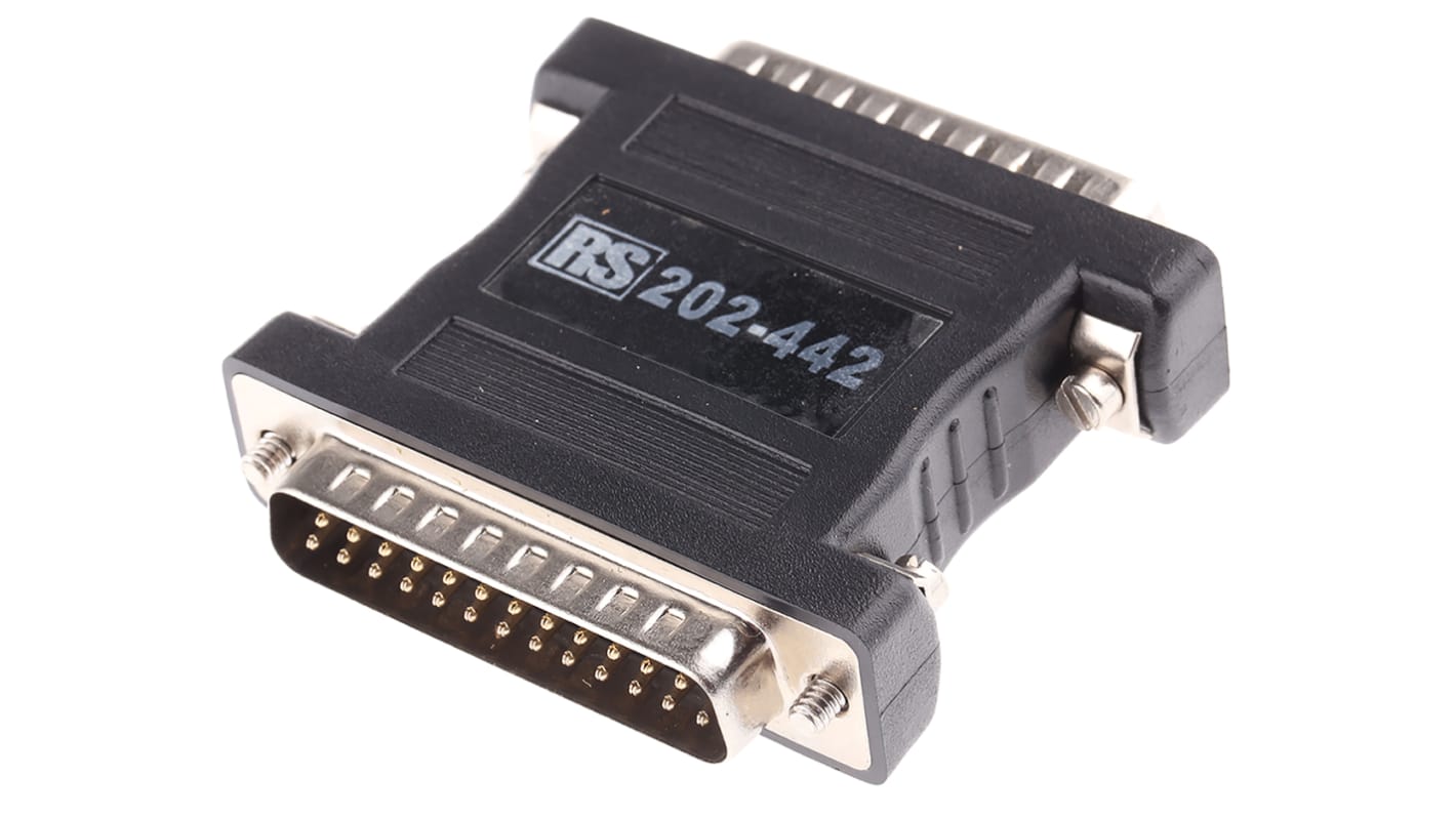 RS PRO D Sub Adapter Male 25 Way D-Sub to Male 25 Way D-Sub | RS