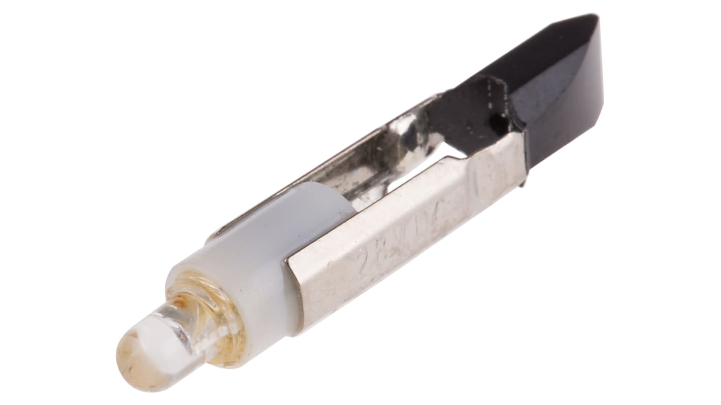 RS PRO Yellow LED Indicator Lamp, 28V ac/dc, Telephone Slide Base, 5 ...