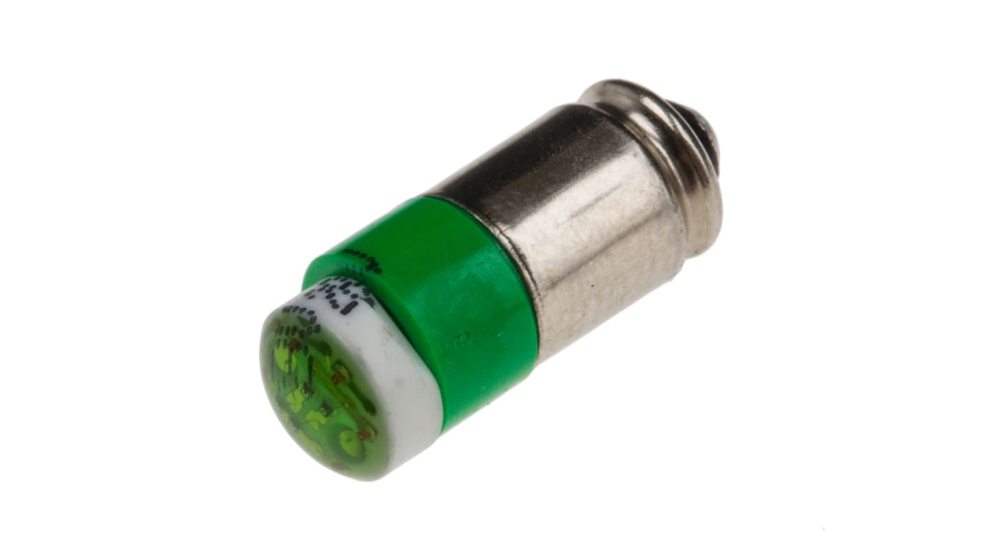 RS PRO Green LED Indicator Lamp, 28V ac/dc, Midget Groove Base, 6mm ...