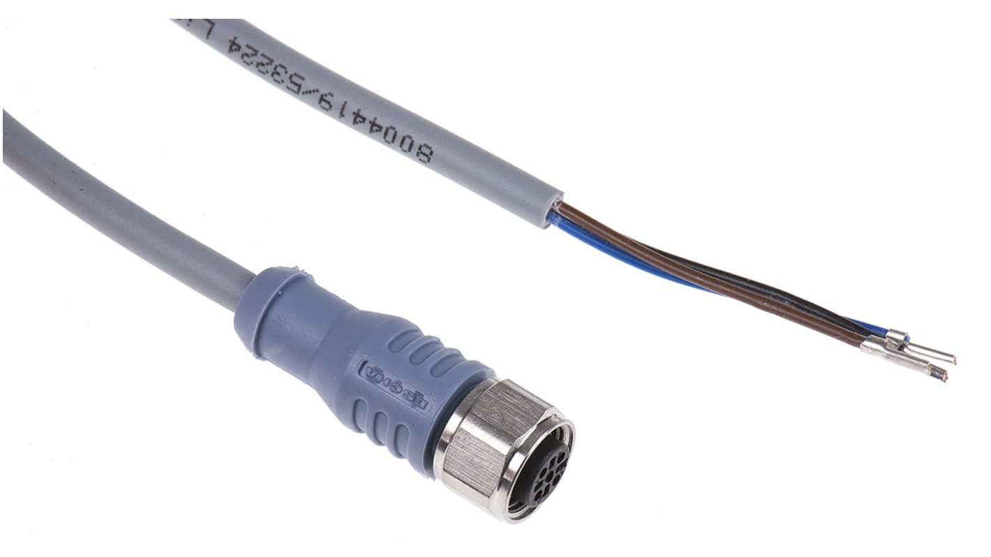 RS PRO Inductive Barrel-Style Proximity Sensor, M8 x 1, 4 mm Detection, PNP Output, 10 → 30 V dc ...