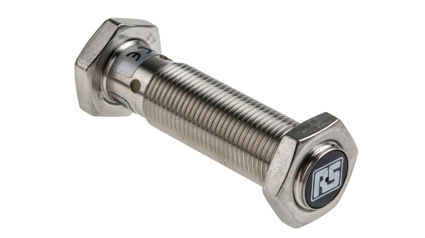 RS PRO Inductive Barrel-Style Proximity Sensor, M12 x 1, 3 mm Detection ...
