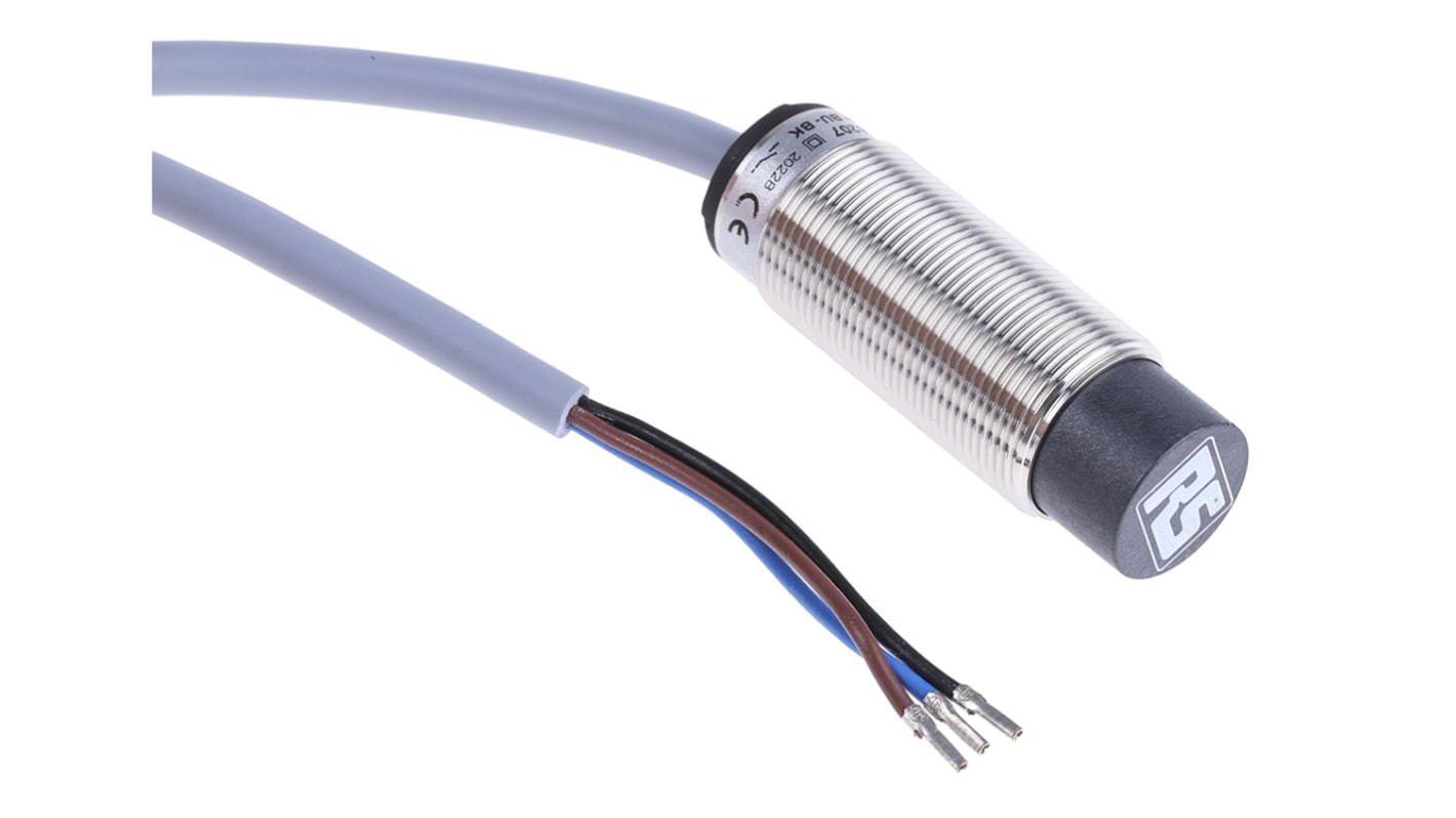 RS PRO Inductive Barrel-Style Proximity Sensor, M18 x 1, 12 mm ...