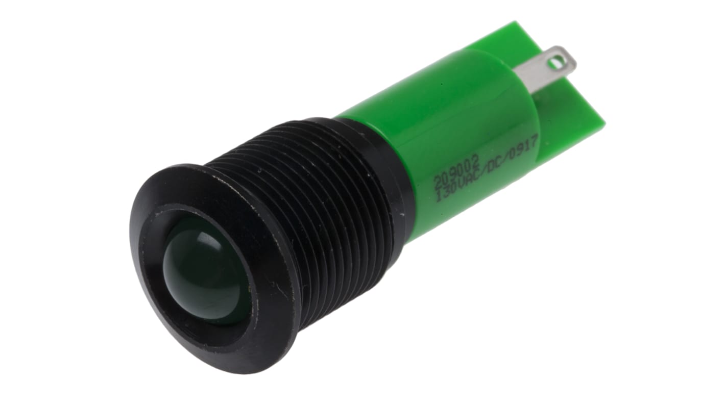 Voyant LED lumineux Vert RS PRO, dia. 16mm, 130V c.a. | RS