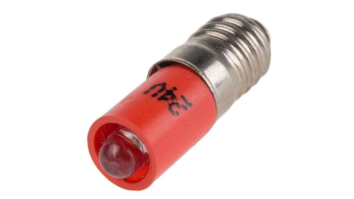 RS PRO Red LED Indicator Lamp, 24V dc, E5 Base, 6mm Diameter, 45mcd | RS