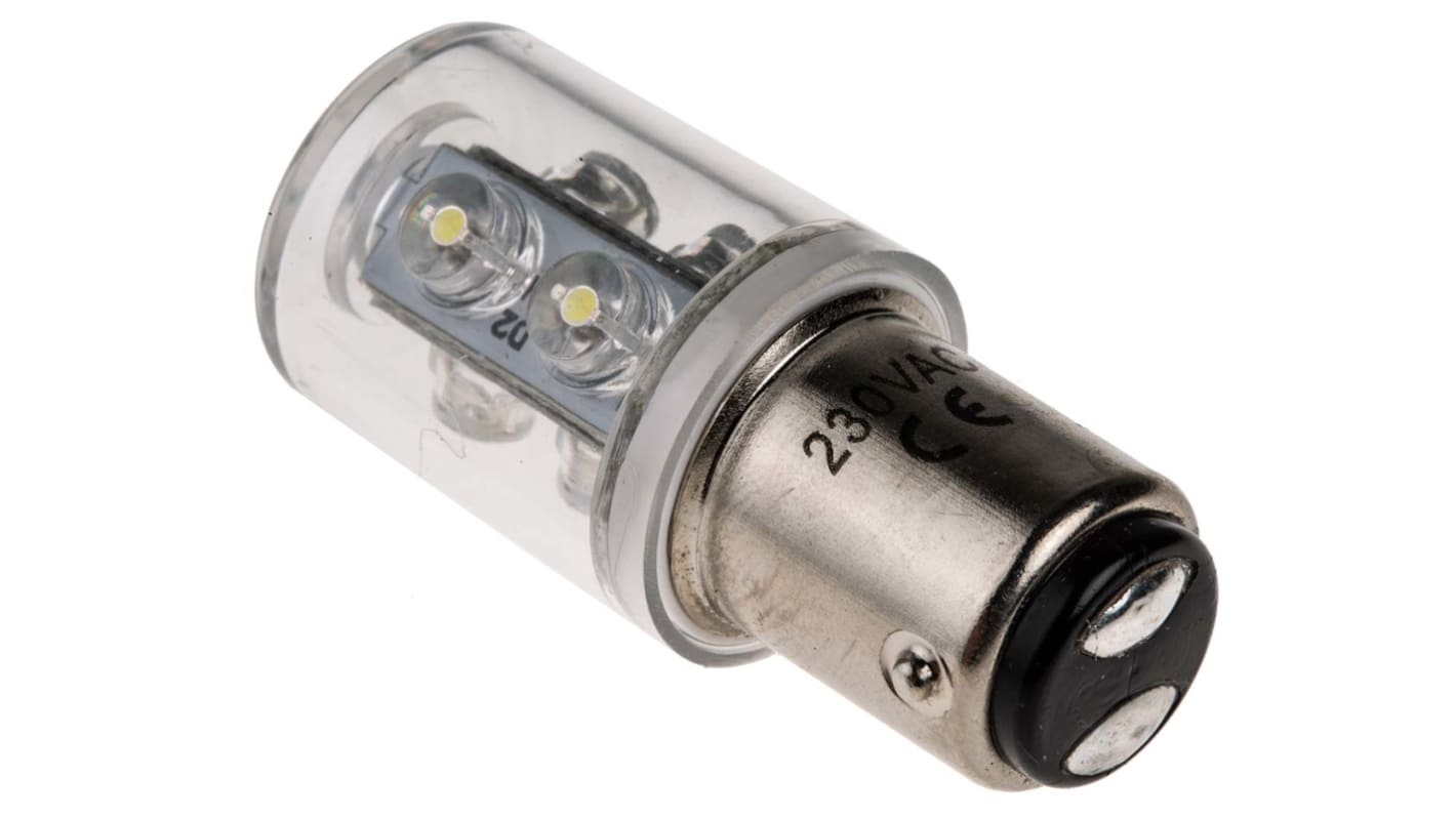 RS PRO White, BA15d 230 V ac | RS