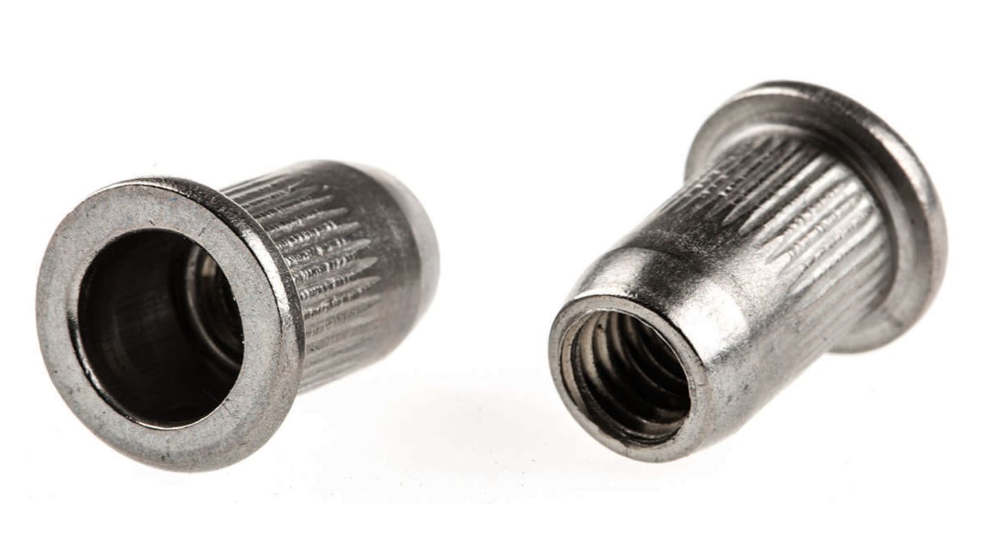 23306060015/01 | Böllhoff Plain, M6 Stainless Steel Threaded Insert ...