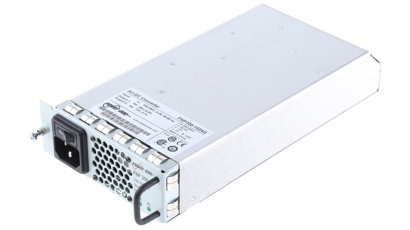 BEL POWER SOLUTIONS INC Power Supply, FNP300-1024G, 12 V dc, 24 V dc ...
