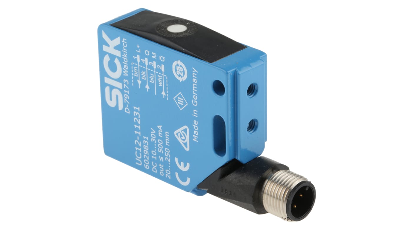UC12-11231 | Sick Ultrasonic Block-Style Proximity Sensor, 20 → 150 mm Detection, PNP Output, 10 ...