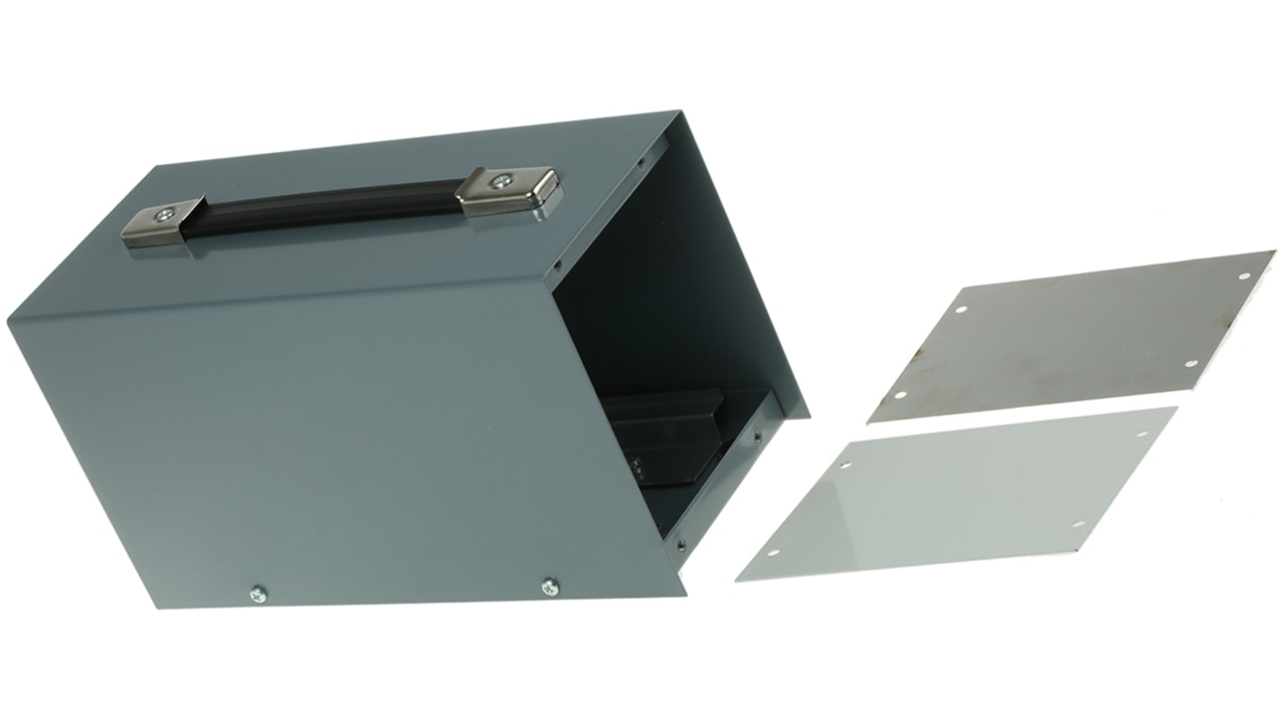 RS PRO Grey Cold Rolled Steel Instrument Case, 245 x 137 x 105mm | RS
