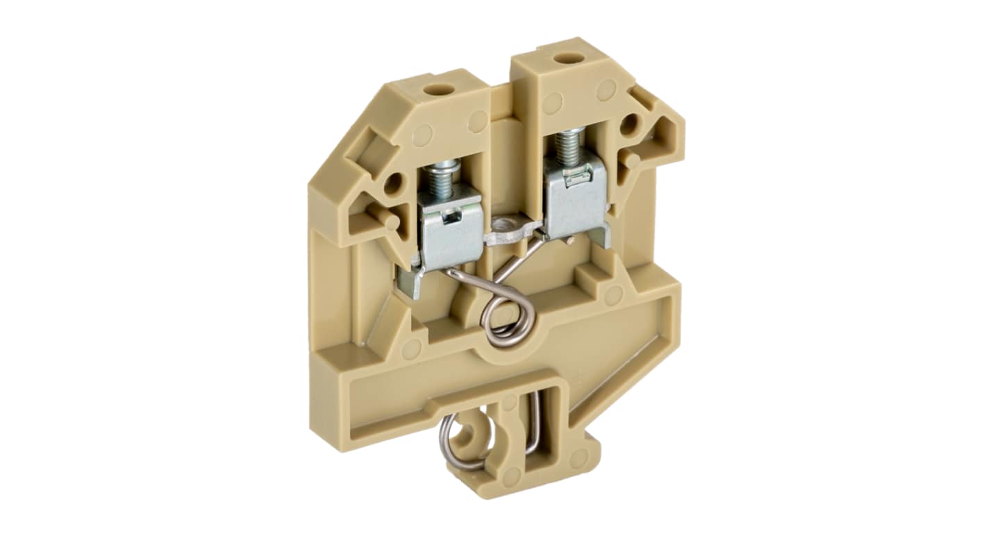 0497560000 | Weidmuller RSF Series Brown DIN Rail Terminal Block, 4mm² ...