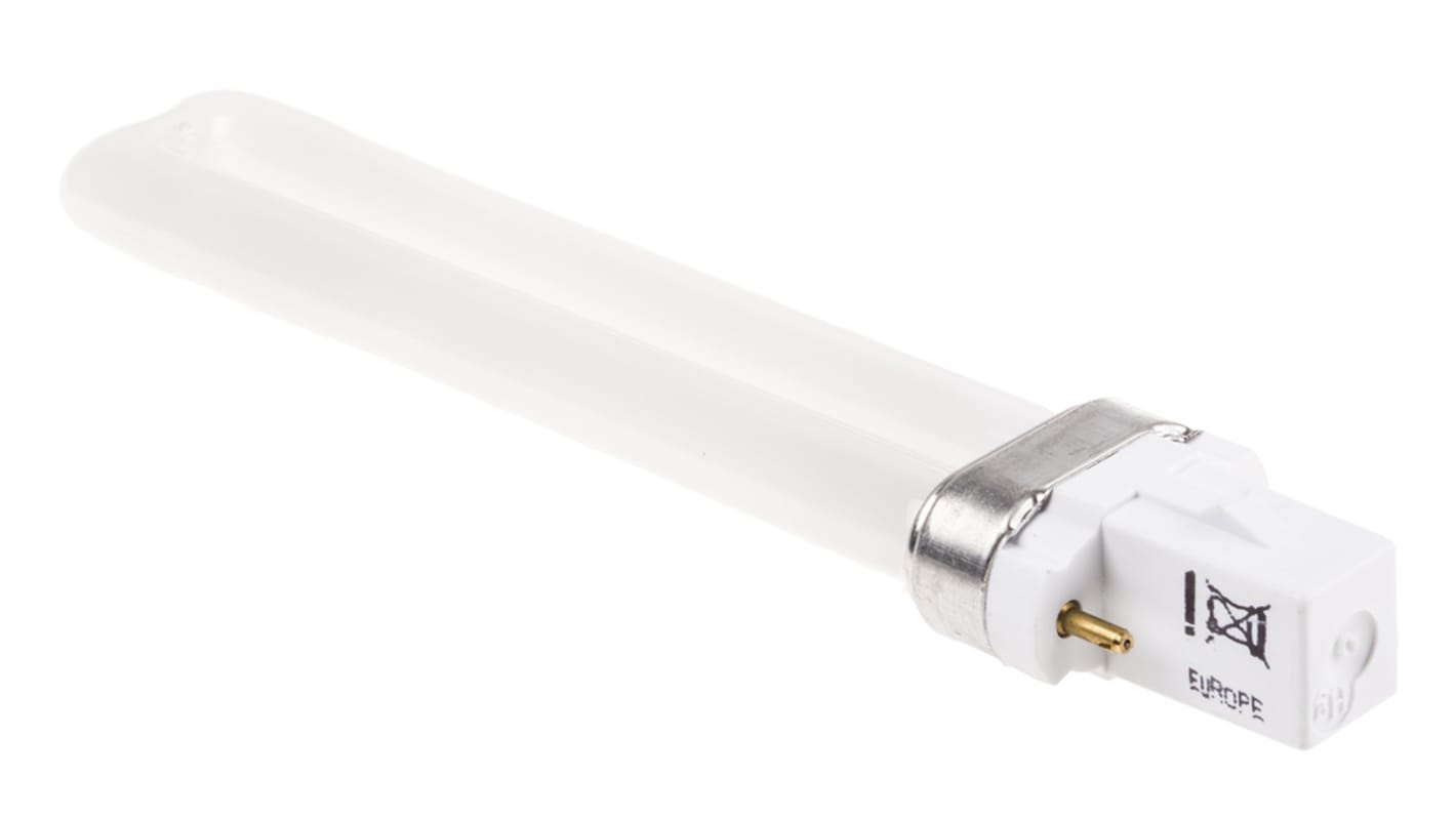 F9BX/840 | G23 Twin Tube Shape CFL Bulb, 9 W, 4000K, Cool White Colour ...