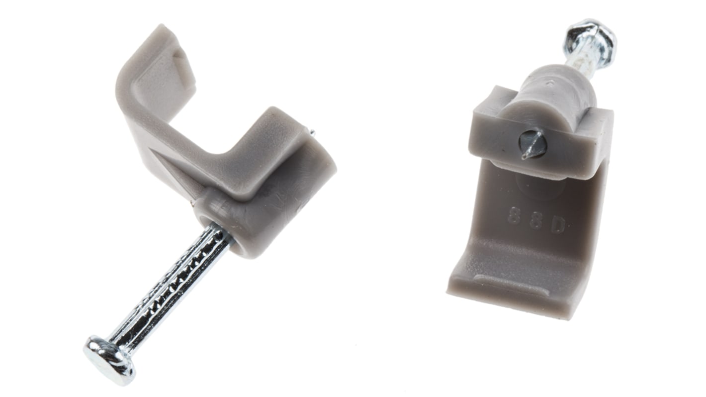 RS PRO Grey PE Rectangular Cable Clip | RS