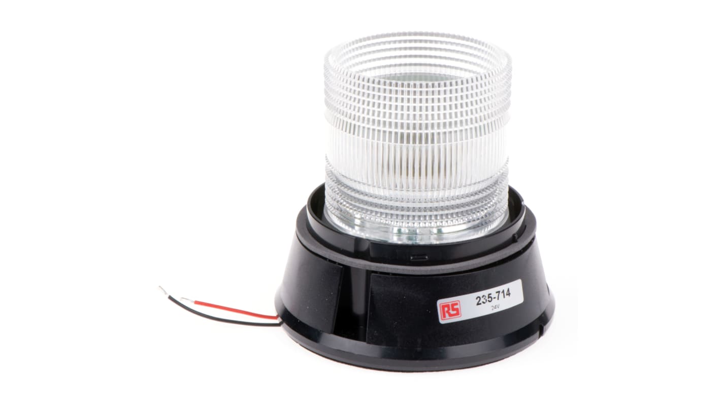 RS PRO Flashing Beacon, 24 V dc, Surface Mount, Incandescent Bulb, IP56 ...
