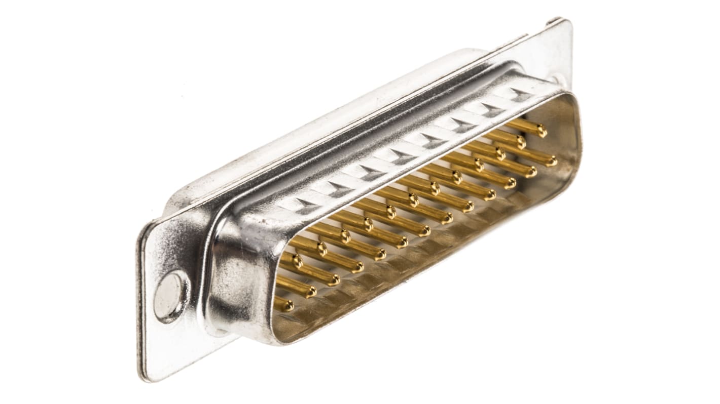 DB25P064TXLF | Amphenol ICC 25 Way Panel Mount D-sub Connector Plug, 2.76mm Pitch | RS