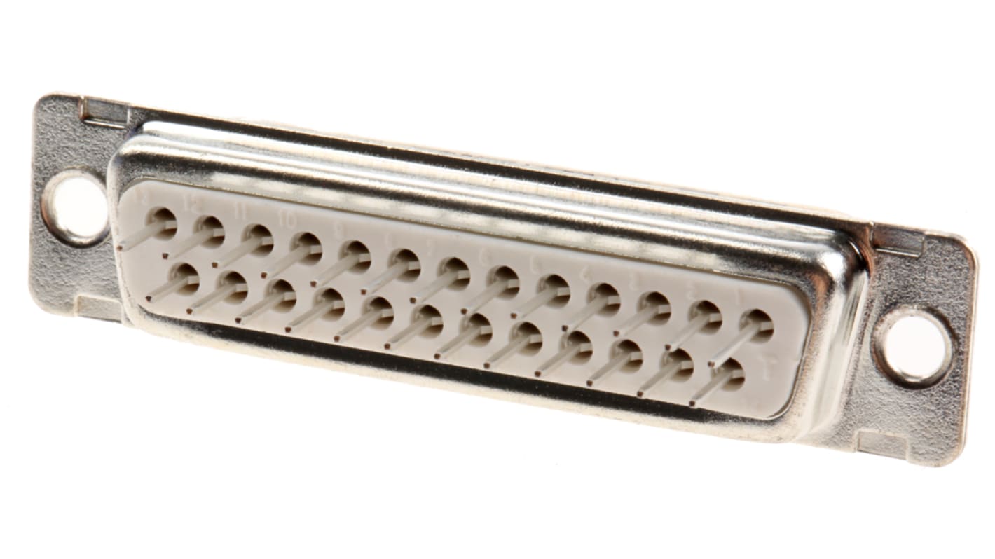 DB25P364TXLF | Amphenol ICC D 25 Way Through Hole D-sub Connector Plug, 2.76mm Pitch | RS