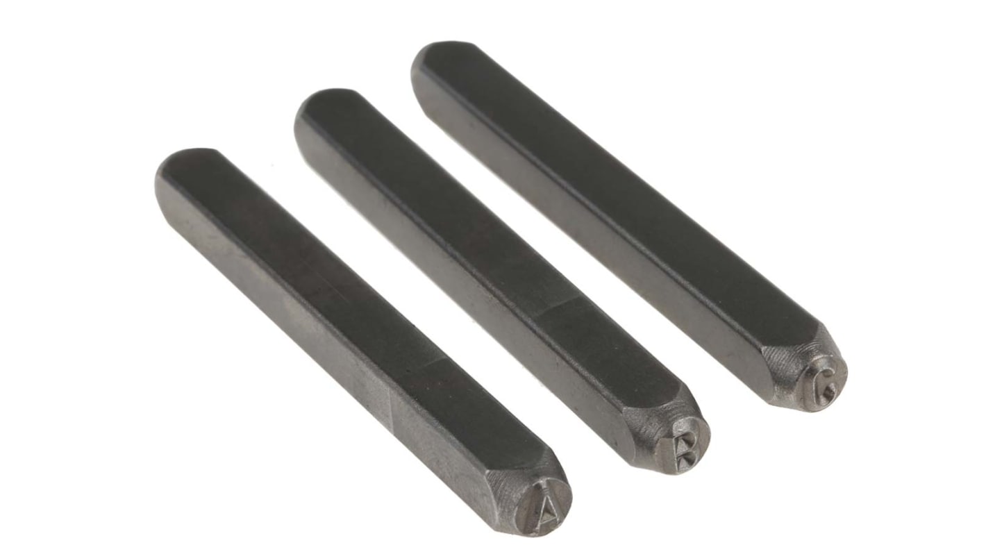 RS PRO 4mm x 27 Piece Engraving Punch Set, (Letters: A → Z, (&)) | RS