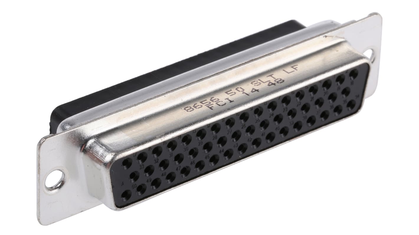 865650SLTLF | Amphenol ICC 8656 50 Way Cable Mount D-sub Connector ...