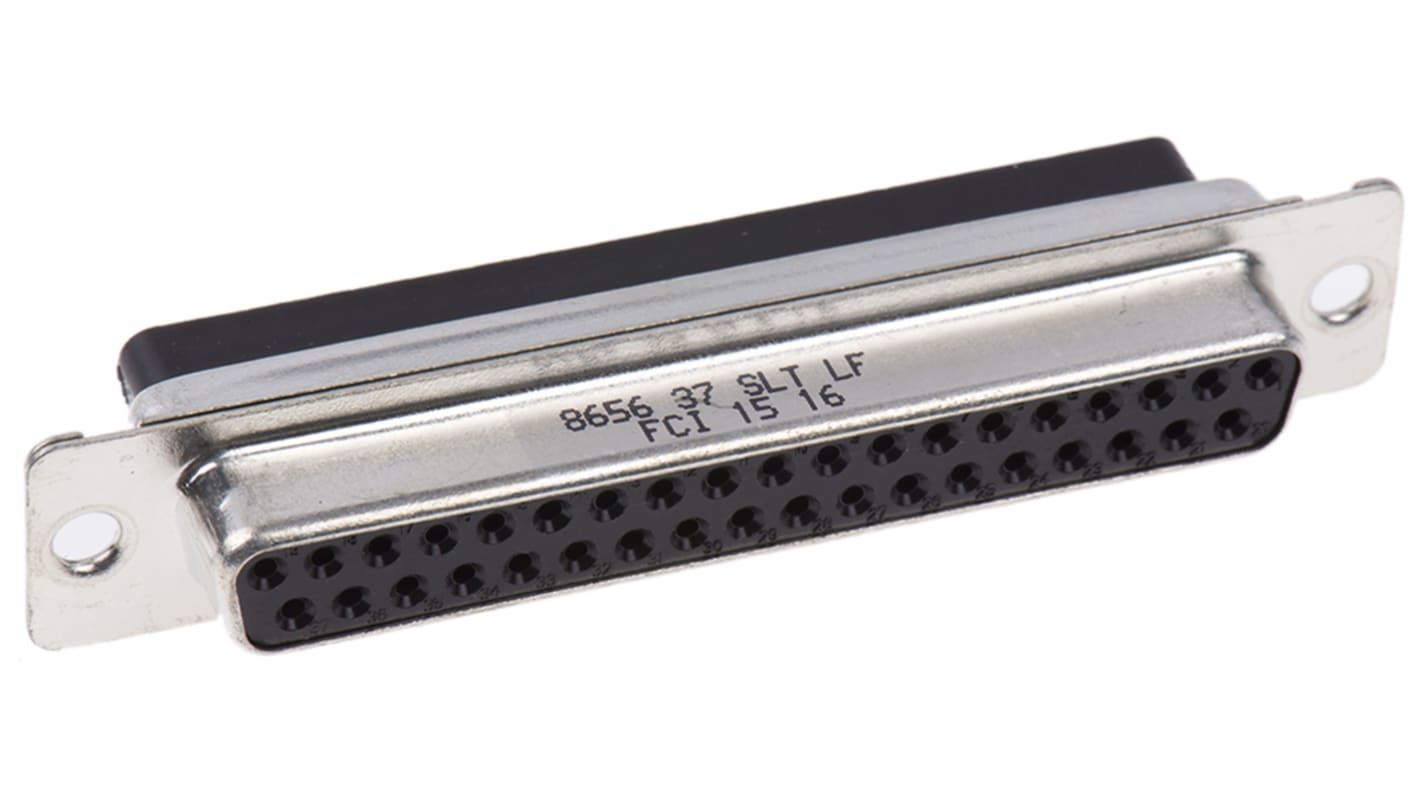 865637SLTLF | Amphenol ICC 8656 37 Way Cable Mount D-sub Connector ...