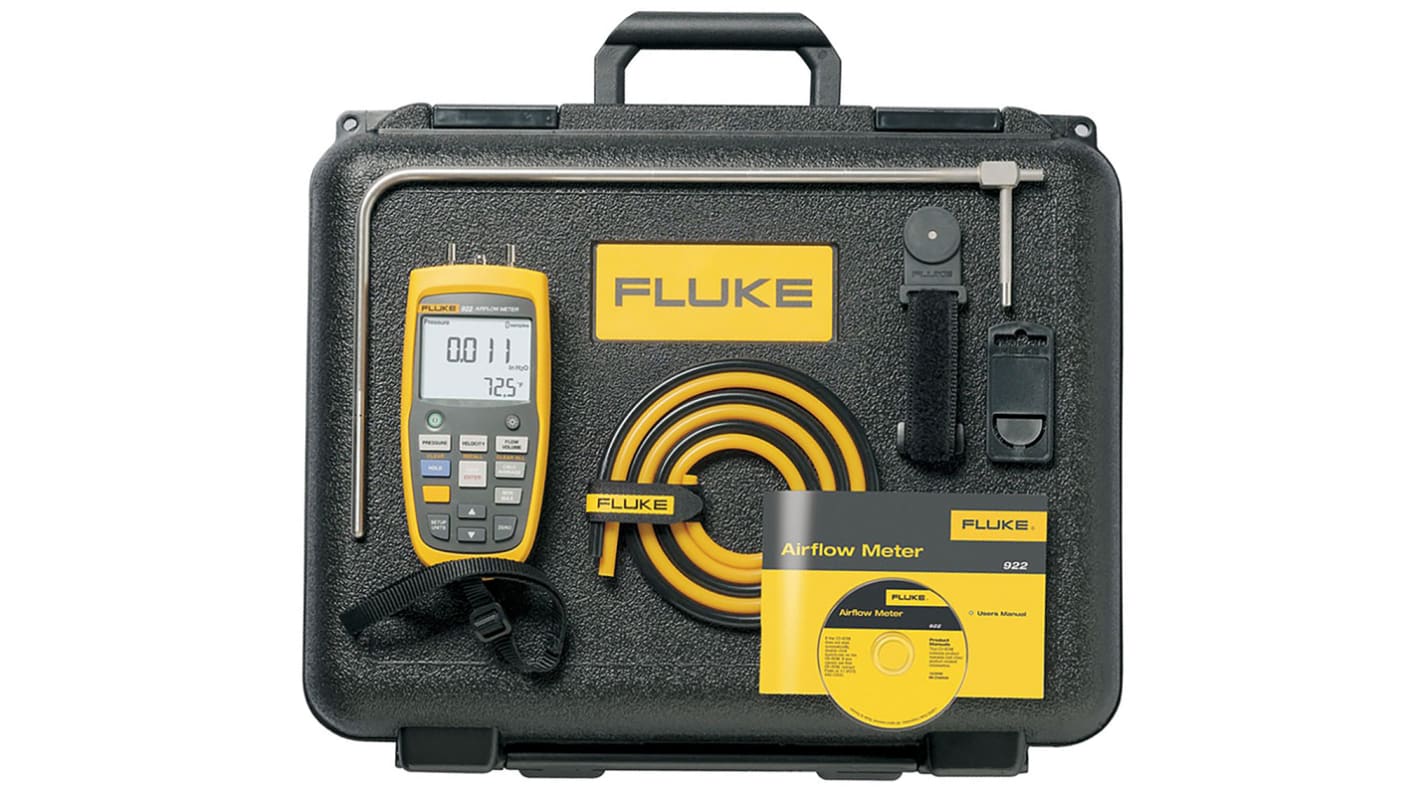 FLUKE 922/KIT | Fluke 922/KIT Differential Manometer Kit, Max Pressure ...