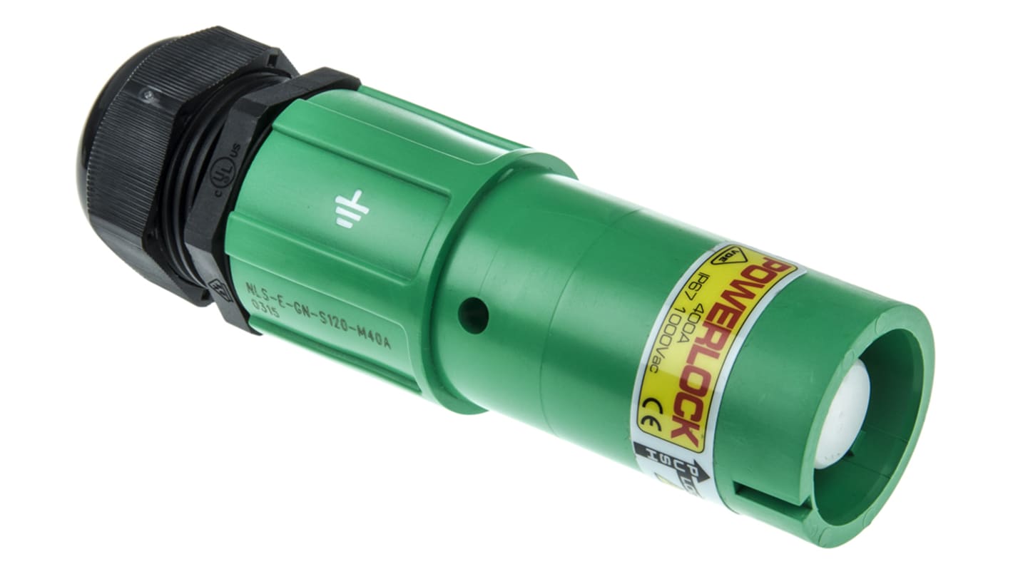 NLS-E-GN-S120-M40A | ITT Cannon, Veam Powerlock Green Cable Mount ...