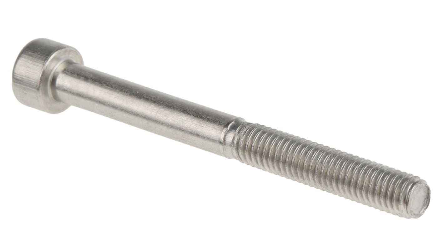 RS PRO M5 x 50mm Hex Socket Cap Screw Plain Stainless Steel | RS