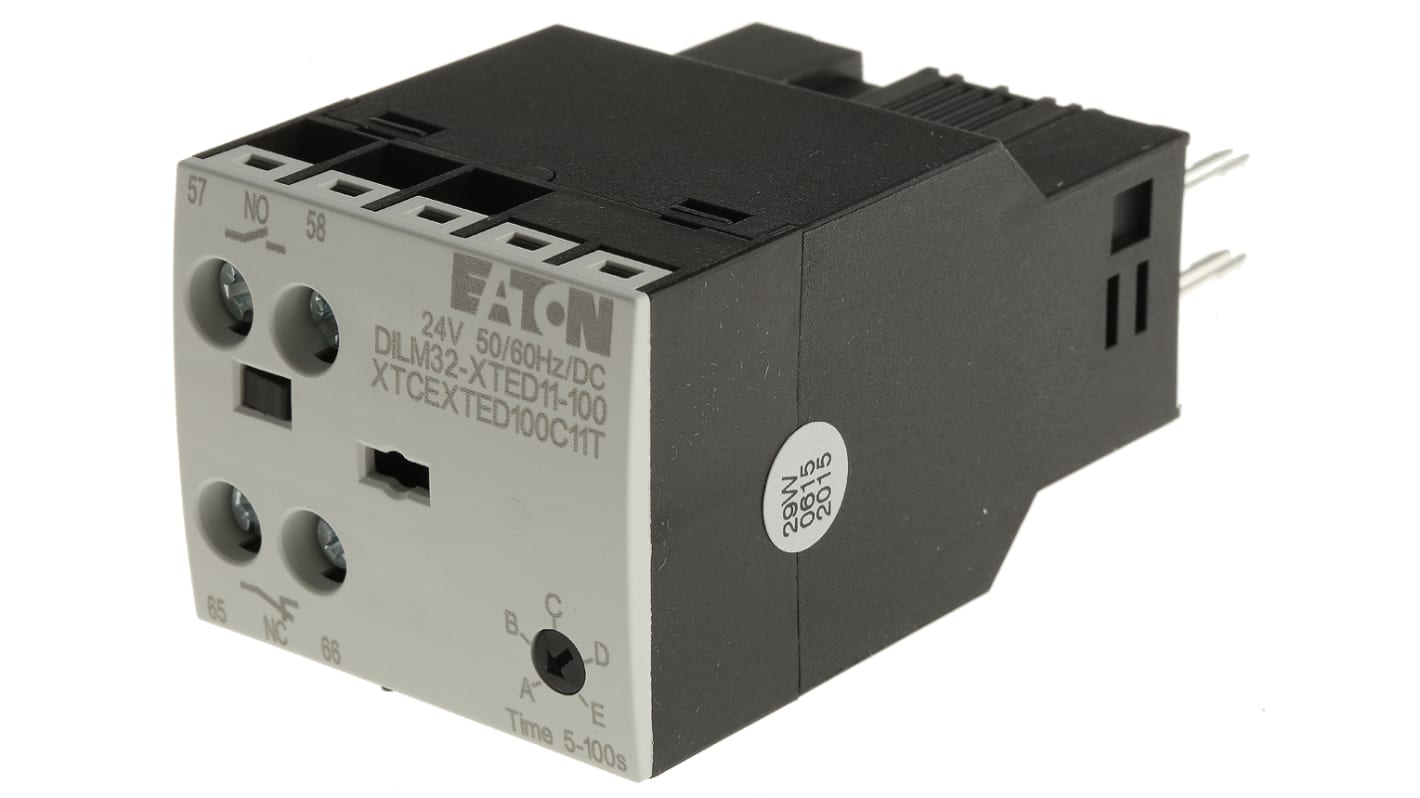 104946 DILM32-XTED11-100(RA24) | Eaton Contactor Timer, 400 V ac | RS