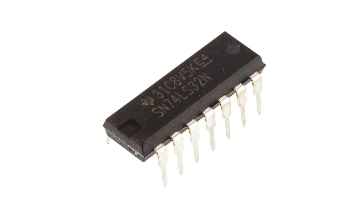 Texas Instruments SN74LS32N, Quad 2-Input OR Logic Gate, 14-Pin PDIP | RS