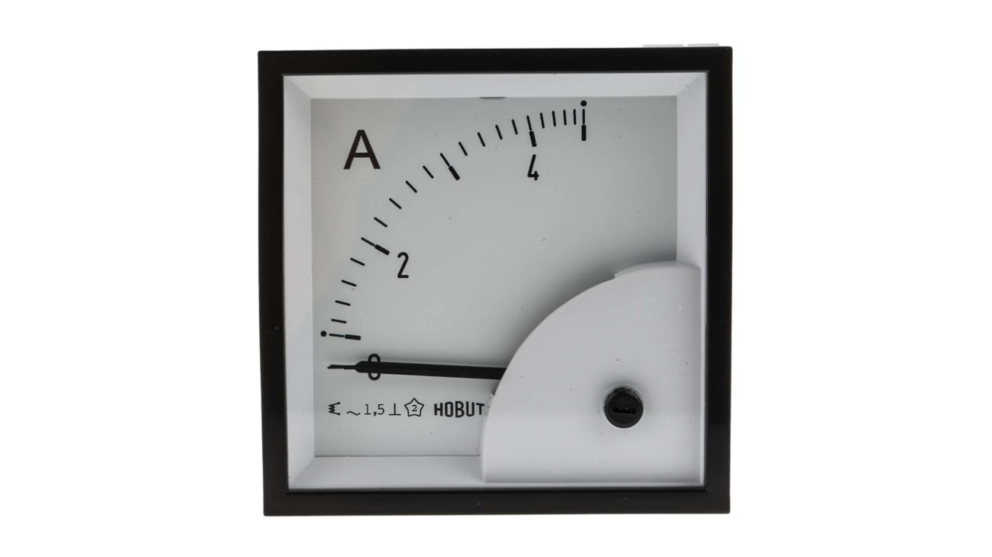 D72SD5A/2-001 SCALED 0/5A | HOBUT D72SD Analogue Panel Ammeter 0/5A ...