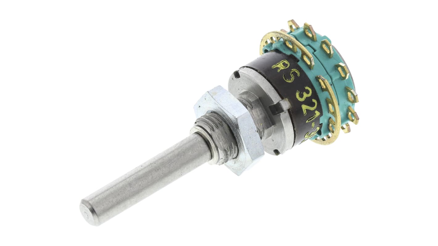 500398-000-000-000 | NSF My shorting, 6 Position DP6T Rotary Switch, 1. ...