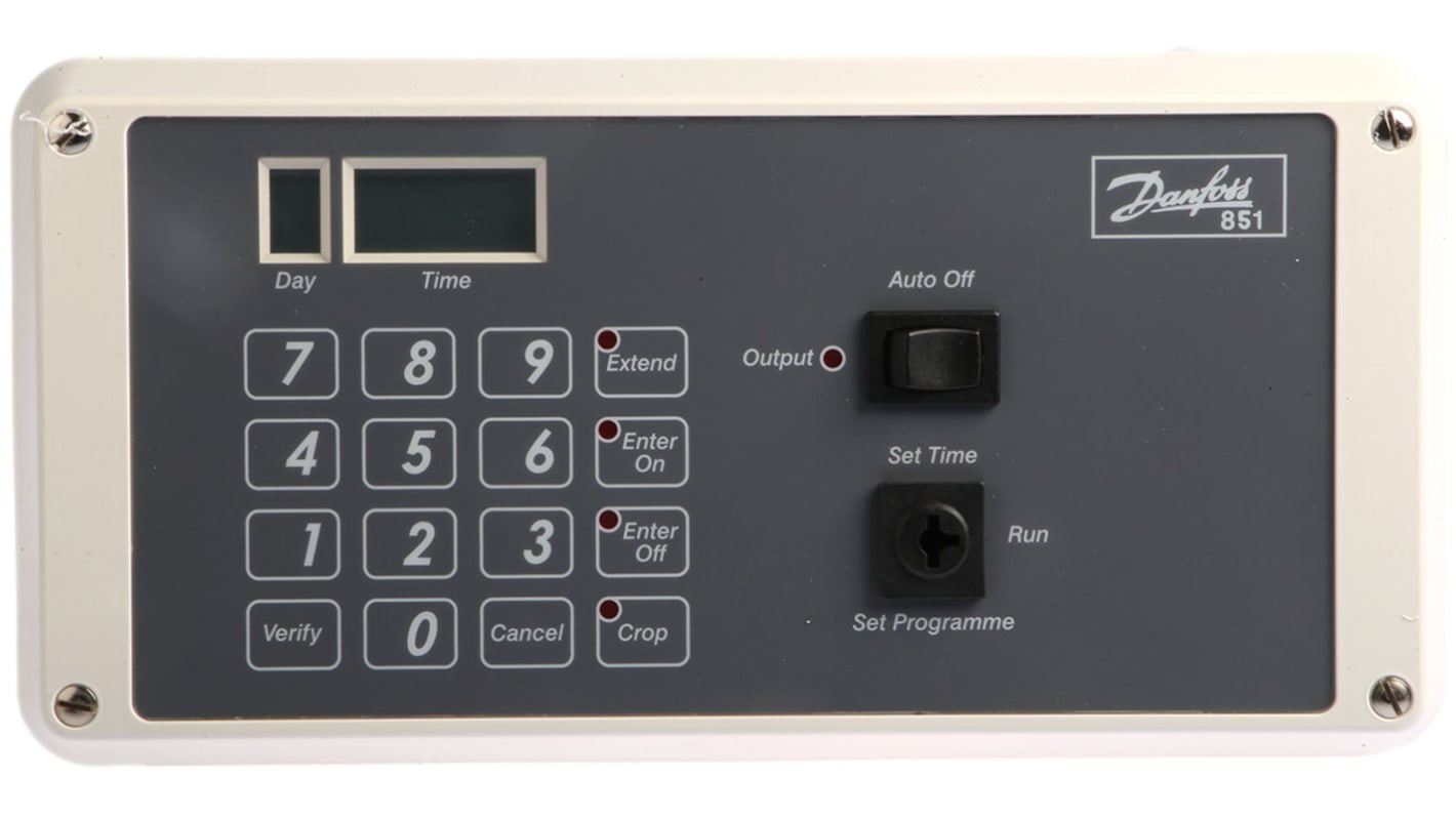 Temporizador eléctrico Danfoss 851 - 087N657400, 230 Vac, 1 Canal | RS