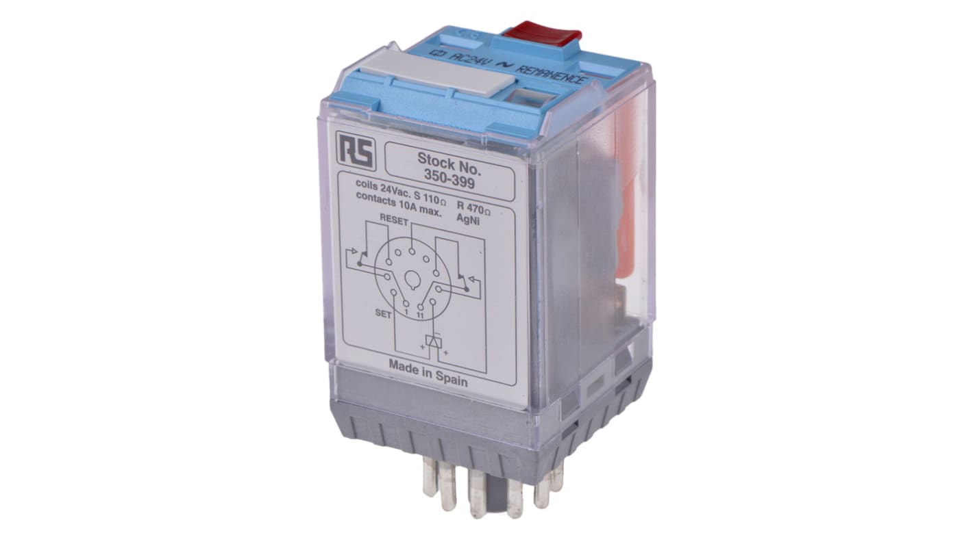 C3-R20 / AC 24 V | Releco PCB Mount Power Relay, 24V ac Coil, 30A Switching Current, DPDT | RS