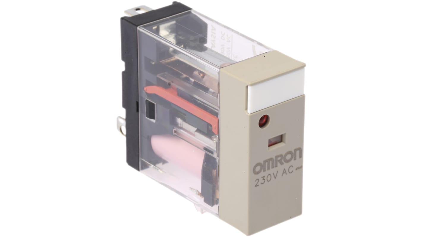 G2R-1-SN AC230(S) | Omron Plug In Power Relay, 230V ac Coil, 10A Switching Current, SPDT | RS