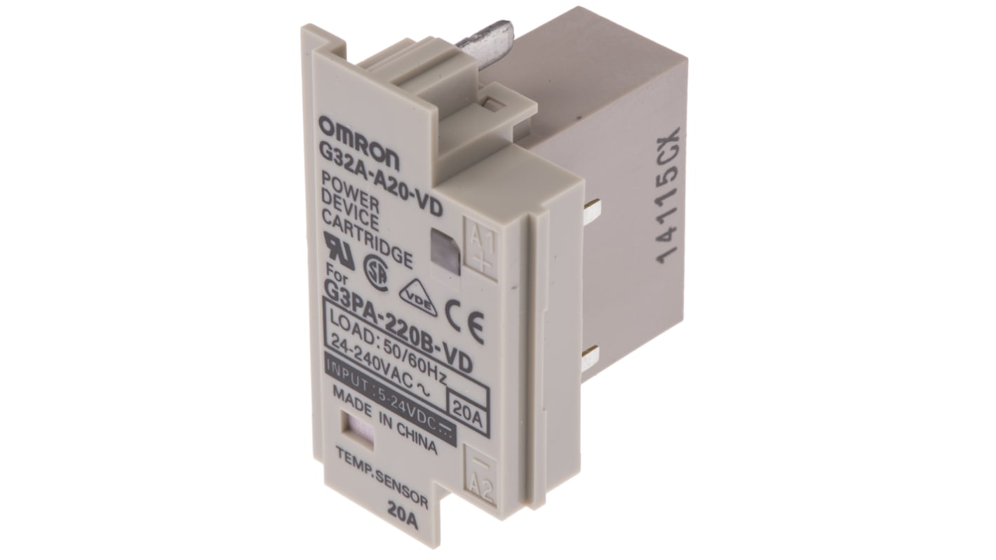 Omron Power Device Cartridge for G3PA Relay, G32A-A20-VD DC5-24 | RS