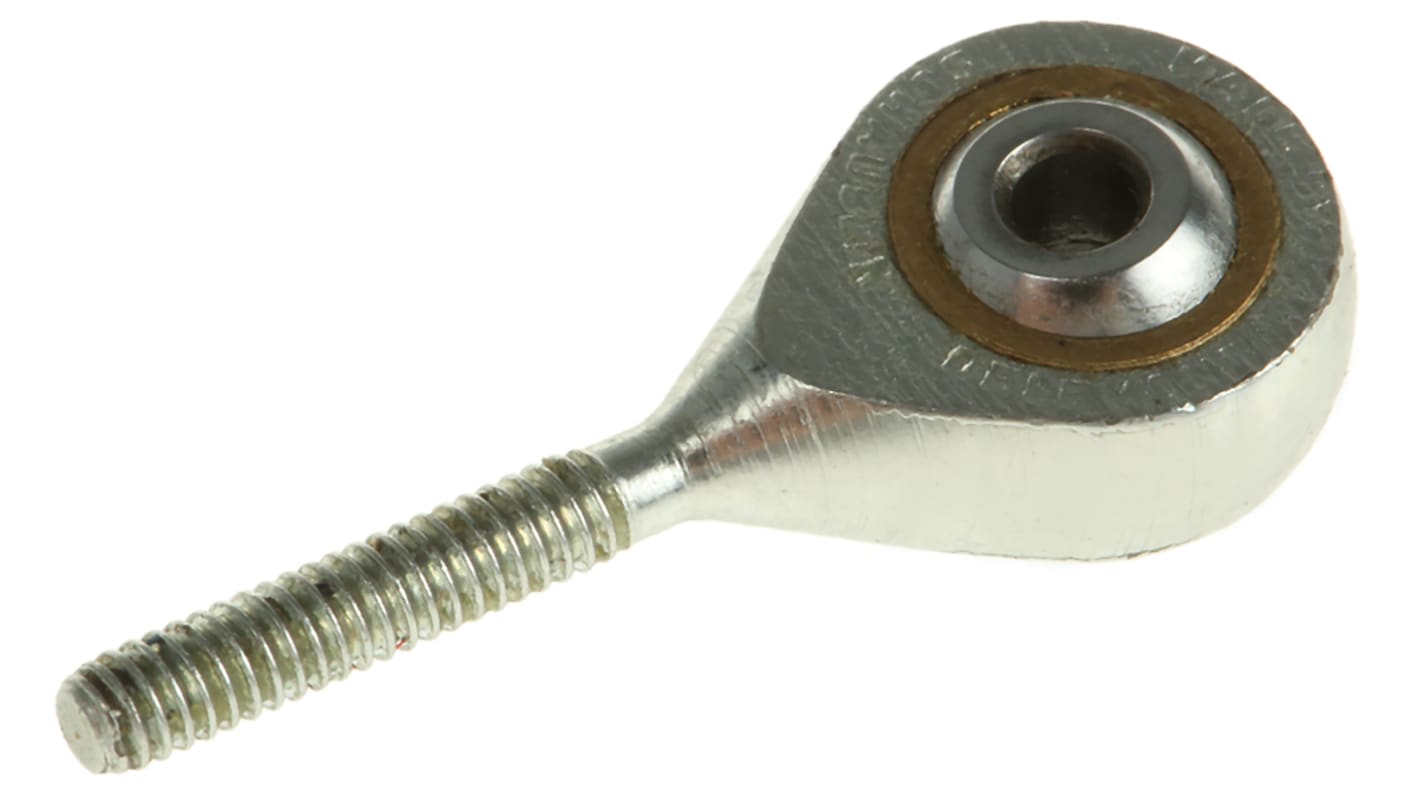 RS PRO M2 x 0.4 Male Steel Rod End, 2mm Bore, 22.5mm Long, Metric ...