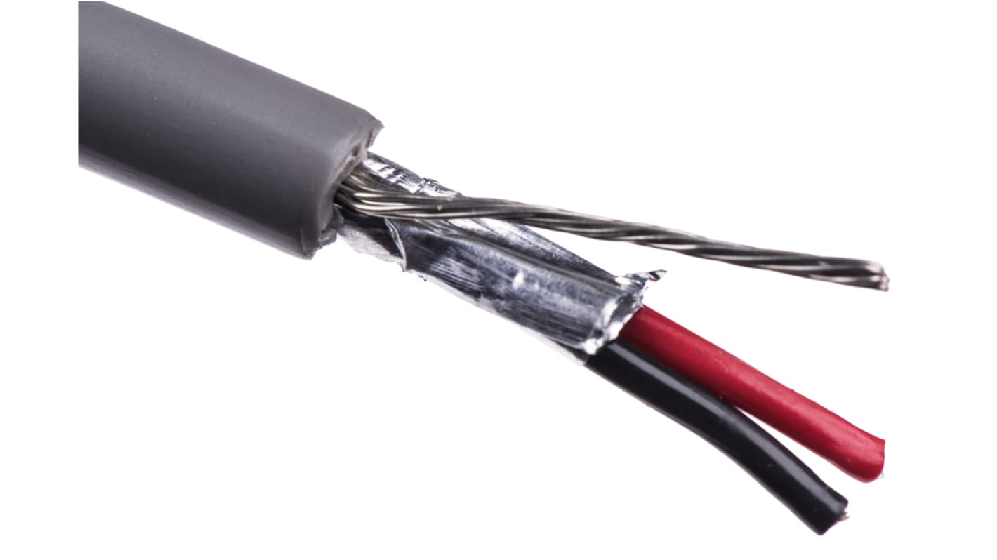 9501.00U305 | Câble de données Belden, 1 paire , 2x 0,25 mm² 24 AWG, Blindé, 305m | RS
