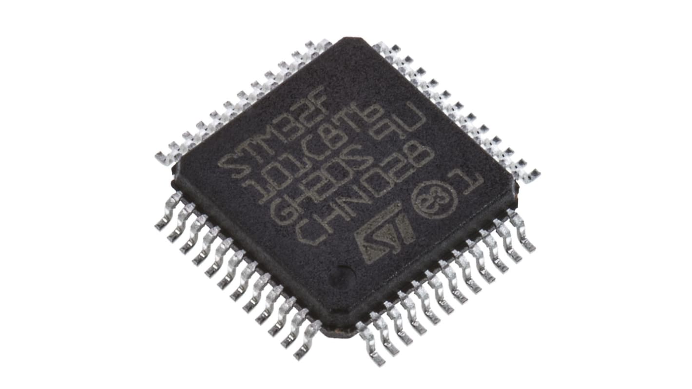STMicroelectronics STM32F101C8T6, 32bit ARM Cortex M3 Microcontroller, STM32F1, 36MHz, 64 kB ...