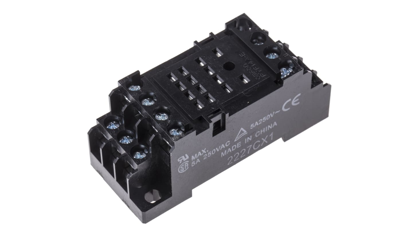 PYF14A-E | Omron Relay Socket for use with MY4IN, MY4IN1, MY4IN1-D2 ...
