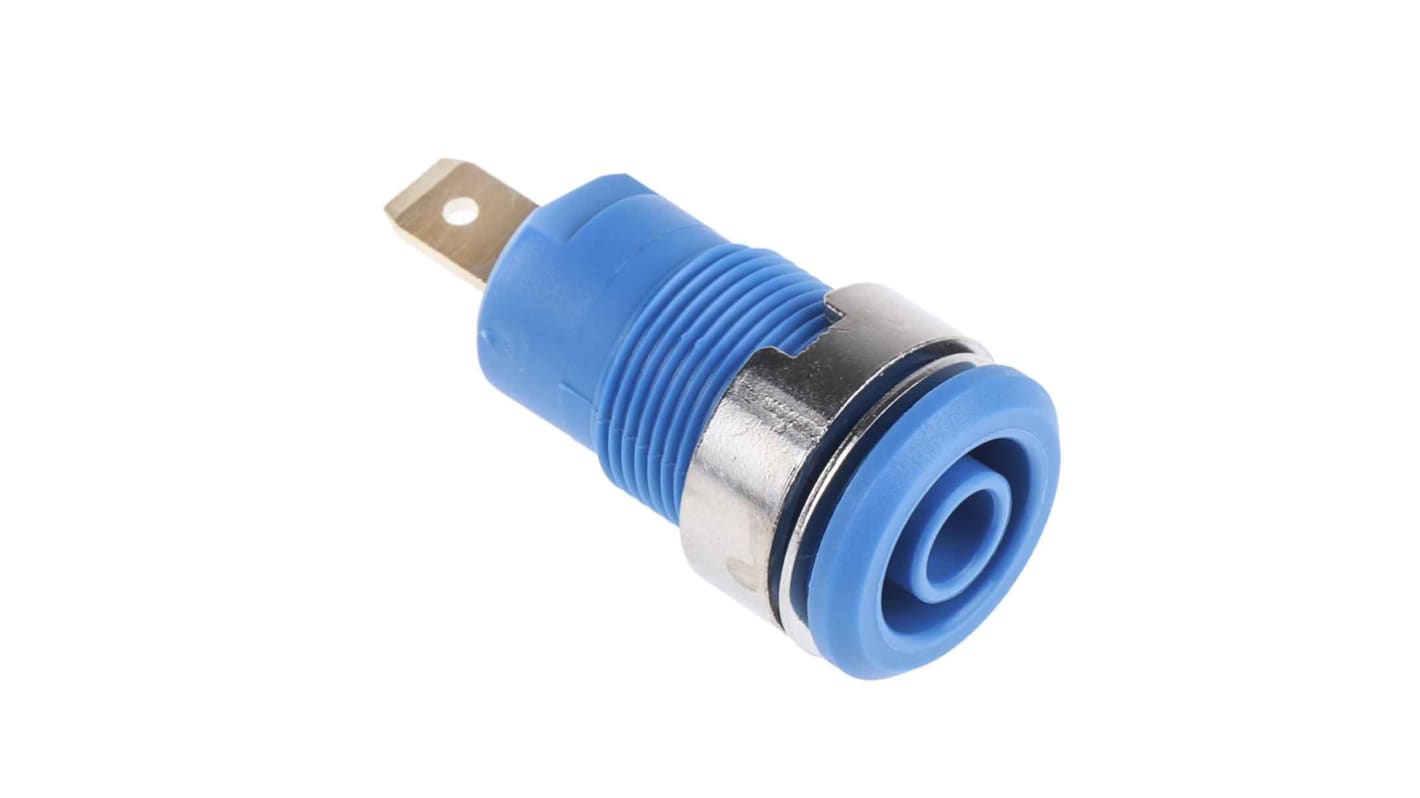 23.3000-23 | Staubli Blue Female Banana Socket, 4 mm Connector, Tab ...