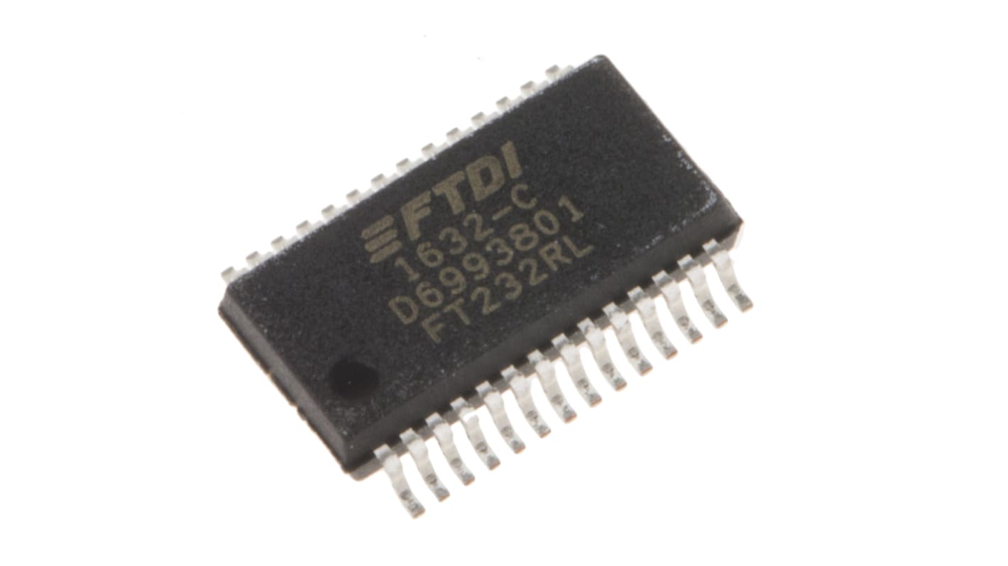 FTDI Chip Multiprotocol Transceiver 28-Pin SSOP, FT232RL-REEL | RS