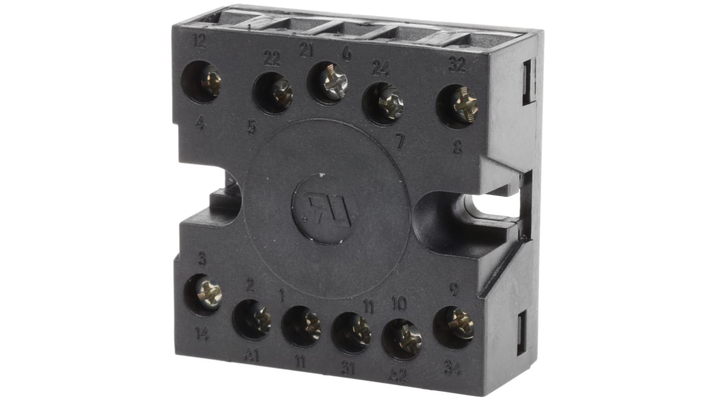 79694002 | Crouzet 11 Pin Panel Mount Relay Socket, for use with 814 ...
