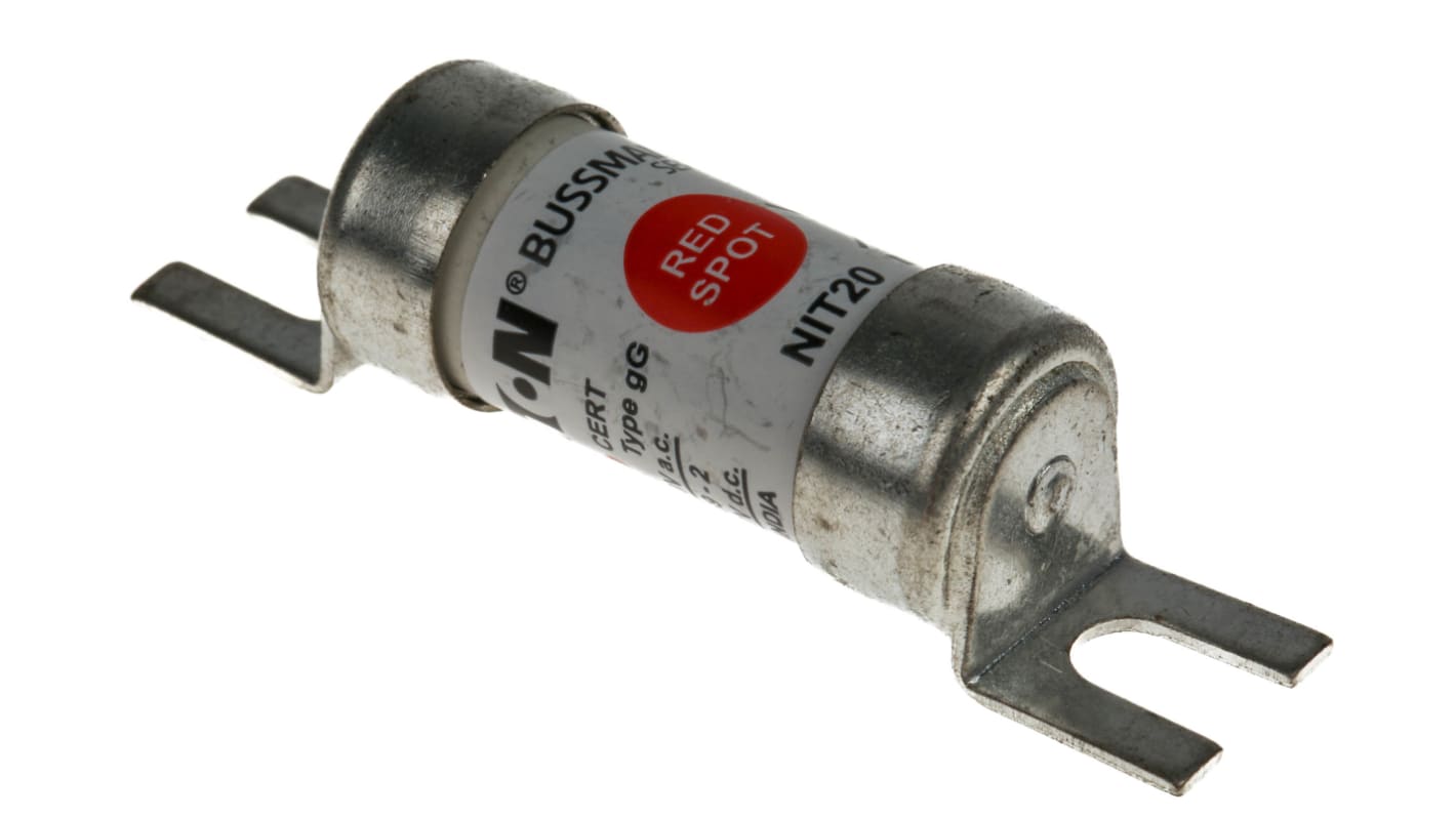 NIT20 | Eaton 20A British Standard Fuse, A1, 550V ac, 44.5mm | RS