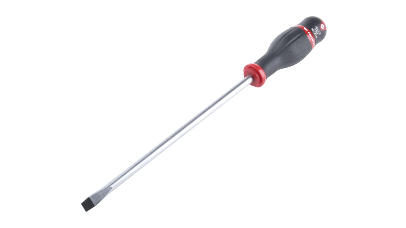 ATF10X250 | Facom Slotted Screwdriver, 10 x 1.6 mm Tip, 250 mm Blade ...