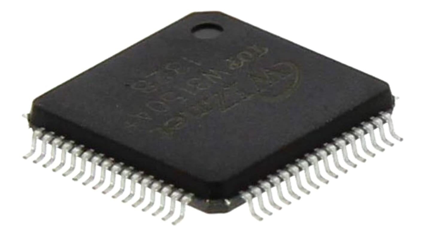 WIZnet Inc W3150A+, Ethernet Controller, 25Mbps MII, SPI, 3.3 V, 64-Pin ...