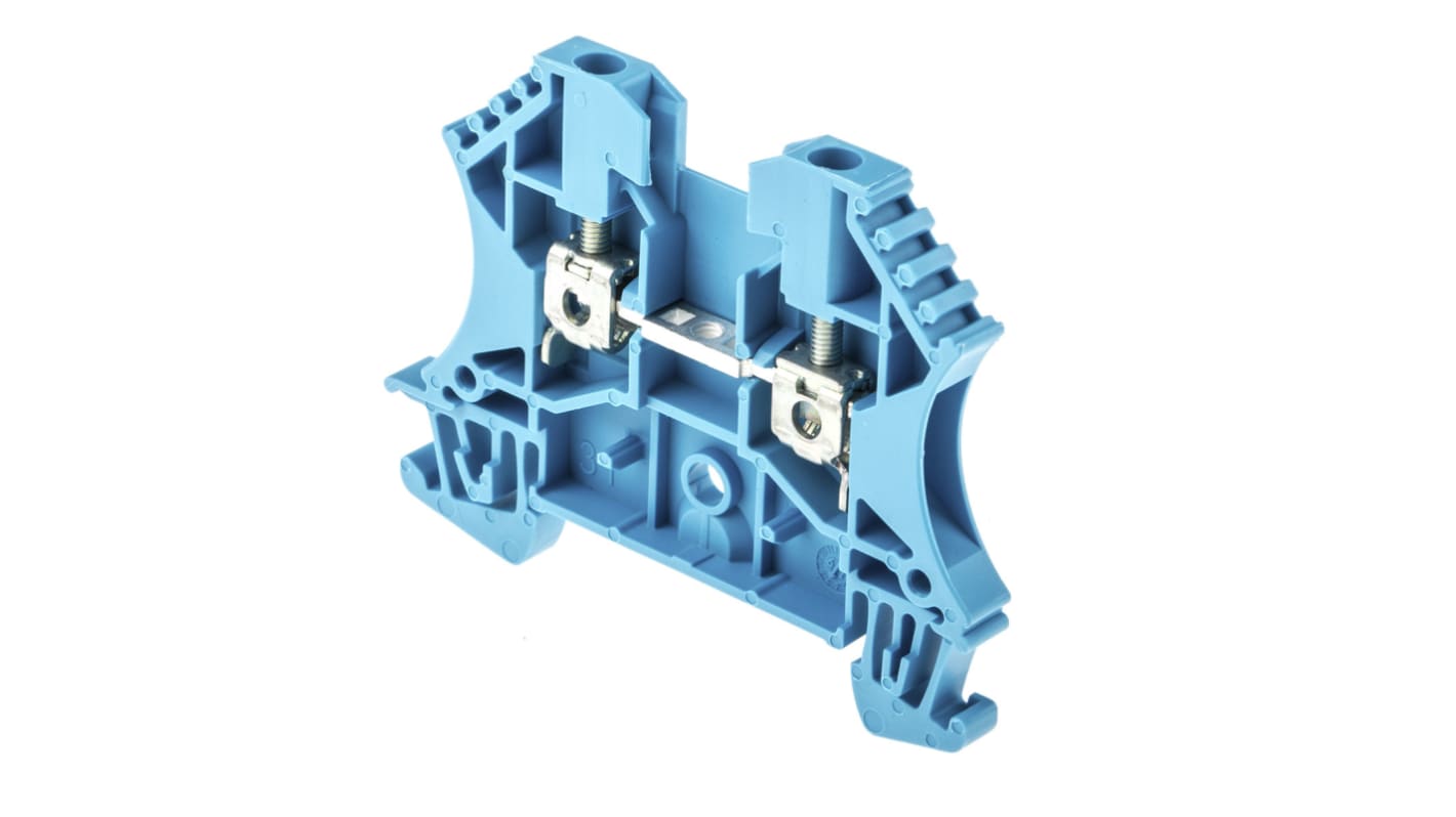 1020080000 | Weidmuller WDU Series Blue Feed Through Terminal Block, 2 ...
